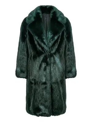 OSCARMORRIS Oscarmorris Nuit Faux Fur Coat Green