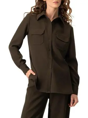 IVONNE IVONNE Military Inspired Shirt Jacket