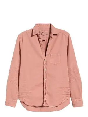 Frank & Eileen Relaxed Cotton Button-up Shirt - Adobe