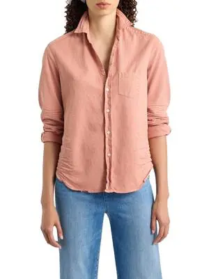 Frank & Eileen Relaxed Cotton Button-up Shirt - Adobe
