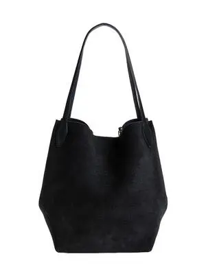 Madewell Shopper Tote In Soft Grain Suede - Juniper Berry