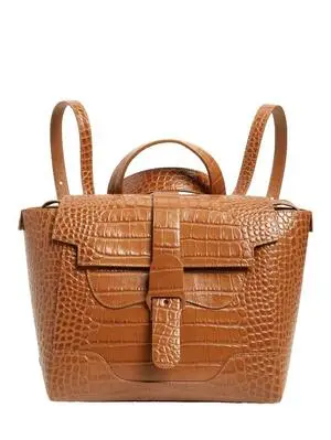 Senreve Midi Maestra Leather Satchel - Chestnut