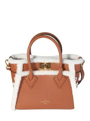 LOUIS VUITTON Caramel Calfskin And Shearling On My Side Pm Bag - Brown