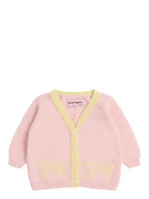 ROSIE SUGDEN Rosie Sugden Cashmere Cardigan With Bow Detail
