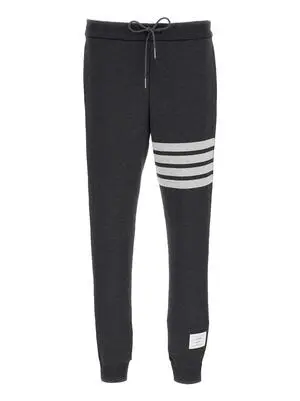 Thom Browne Pantaloni Sportivi 4-bar Colorblock - Grigio