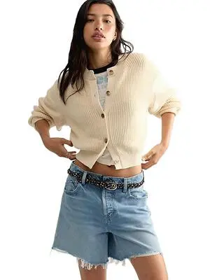 Free People Vienna Knit Cardigan - Vanilla
