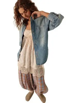 Free People We The Free Rally Cocoon Button Down Top - Ubi
