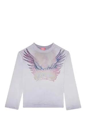 DIESEL® Long-sleeve Graphic T-shirt - Lavender