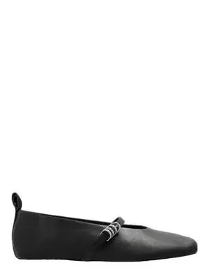 Rag & Bone Buckle Mary Jane Flats - Black