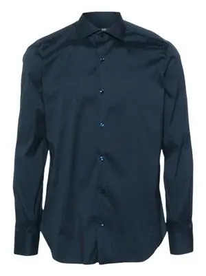 BARBA NAPOLI Long-sleeved Shirt - Midnight Blue