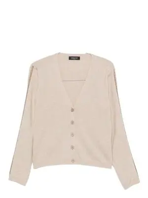 FABIANA FILIPPI Fabiana Filippi V-Neck Cardigan With Bead Embellishment