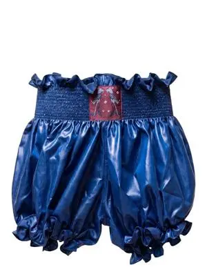 CONNER IVES Ruffled Bloom Shorts - Blue