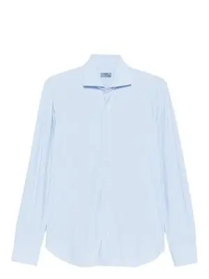 BARBA NAPOLI Long-sleeved Shirt - Light Blue