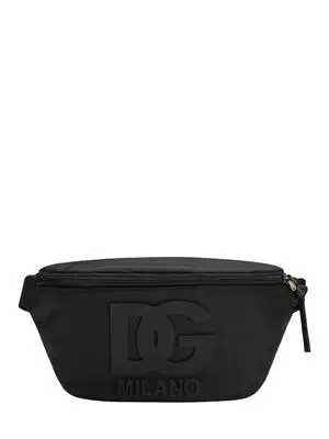 Dolce & Gabbana Belt Bag With Logo Detail - Black