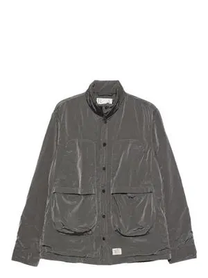 RANRA Long Sleeve Casual Jacket With Stand-up Collar - Grey