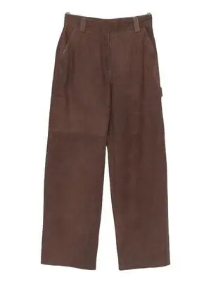 IRO PARIS Wide-leg Trousers With Cargo Pockets - Coffee Bean