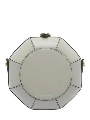 COCCINELLE Eucalipto Geometric Shoulder Bag - Gray