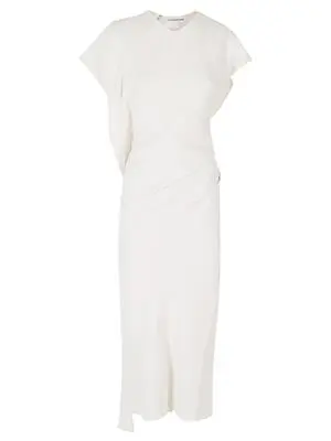 Victoria Beckham Drape-detail Midi Dress - No