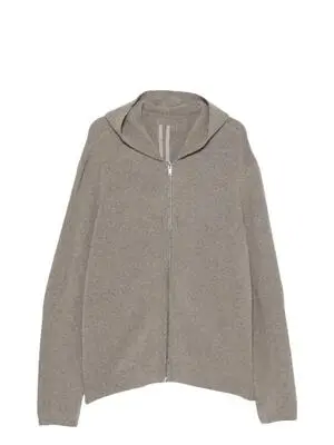 RICK OWENS Rick Owens Zip-Up Hoodie With Ribbed Details