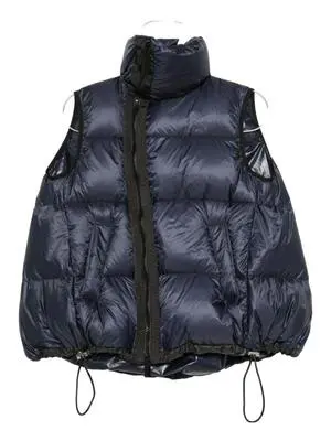 Sacai Quilted Zip-up Gilet - Black