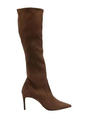 STUART WEITZMAN Pointed Toe Stiletto High Heel Boots - Brown