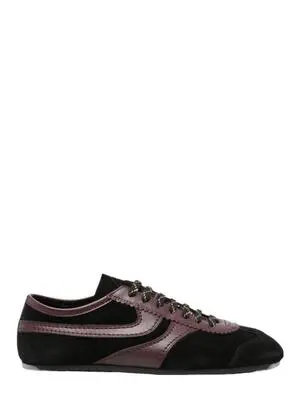 Dries Van Noten Lace-up Round Toe Sneakers - Black