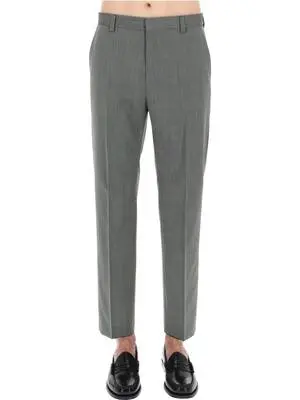 Hugo Boss Tailored Straight-leg Pants - Gray