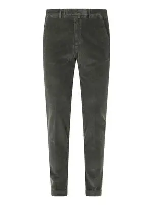 BRIGLIA 1949 Tailored Corduroy Trousers - Black