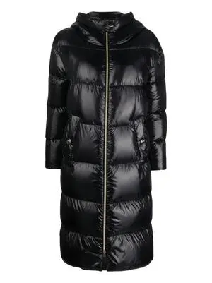 Herno Long-sleeve Hooded Down Jacket - Black