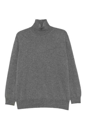 Malo High-neck Cashmere Sweater - Grey
