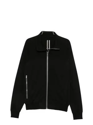 Rick Owens Zip-up High-neck Sweatshirt - Black
