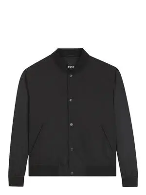 Hugo Boss Long Sleeve Bomber Jacket - Black