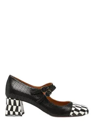 Chie Mihara Volcano Double-strap Pumps - Black