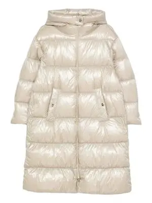 Herno Hooded Quilted Down Jacket - Beige