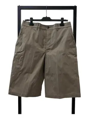 Rick Owens Fw26 Tower Work Shorts In Dust Heavy Poplin - Taupe
