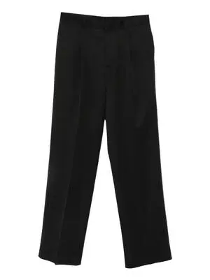 LARDINI Pleated Tailored Trousers - Black