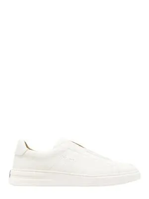 HENDERSON BARACCO Grainy Leather Sneakers - White