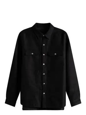 Rick Owens Long Sleeve Shirt Jacket - Black