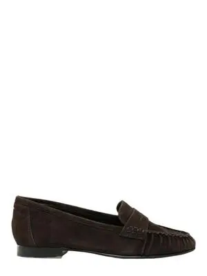 AeydĒ Round-toe Penny Strap Loafers - Brown