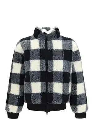 Givenchy Plaid Long Sleeve Casual Jacket - Black