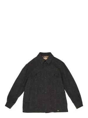 Valentino Garavani Vlogo Plaque Button-up Jacket - Black