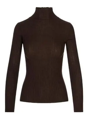 Agnona Ribbed Knit Scalloped-edge Sweater - No