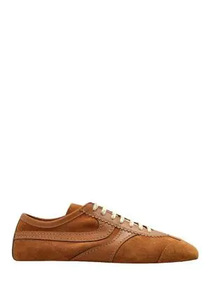 Dries Van Noten Round-toe Lace-up Sneakers - Brown