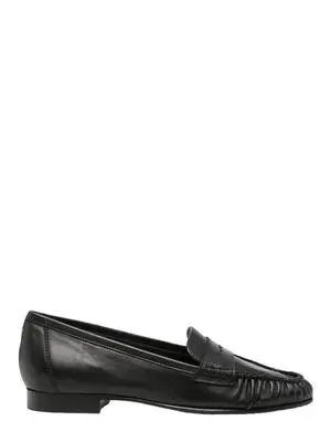 AeydĒ Ruched Detail Loafers - Black