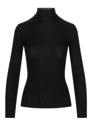 Agnona Agnona Long Sleeve Turtleneck Black