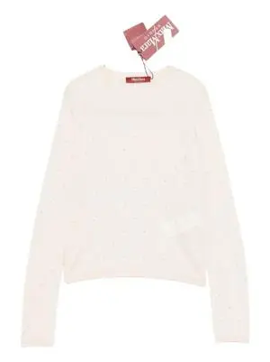 MAX MARA Max Mara Crew Neck Long-Sleeve Knitwear With Ribbed Trim