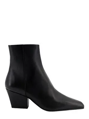 PARIS TEXAS Paris Texas Jane Pointed-Toe Leather Ankle Boots