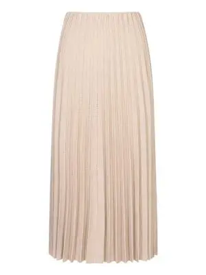 AGNONA Agnona Pleated Knitted Midi Skirt