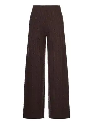AGNONA Agnona Ribbed Knit Trousers