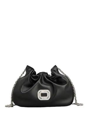 ROGER VIVIER Pilgrim Micro Bag In Leather - Black